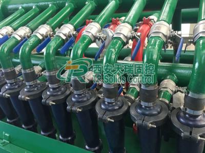 China TRCN100-12N Mud Desilter with Excellent Hydrocyclones & 4KW Motor for sale