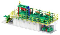 China API Standard 200 GPM Drilling Mud Treatment And Disposal System with 4 Hydrocyclones for sale