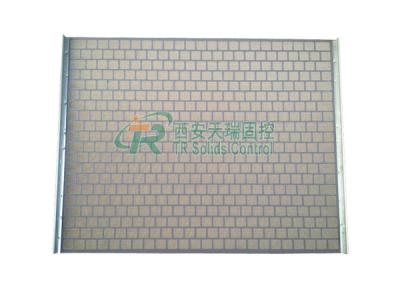 China Hook Strip Flat Screen Shale Shaker Screen Stainless Steel Wire Cloth Layers for sale