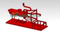 China Durable Mud Gas Separator DN200mm Gas Discharge Pipe 1900 * 1900 * 5700mm API Certificate for sale