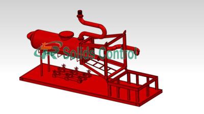 China Durable Mud Gas Separator DN200mm Gas Discharge Pipe 1900 * 1900 * 5700mm API Certificate for sale