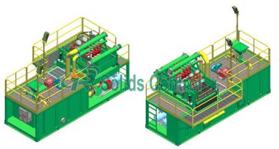 China 200 GPM Capacity Drilling Mud System HDD Drilling Mud Treatment System for sale