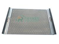 China Hook Strip Flat Solids Control Shale Shaker Screen for sale