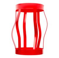 China 345mm ID Slip On Casing Spiral Rigid Centralizer for sale