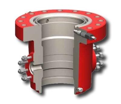 China PR1 70MPa 5000KN API 6A Oilfield Stage Casing Head for sale