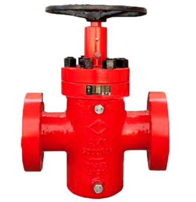 China Flange End 10K PSI Oil Drilling Choke Valve Red Color for sale