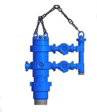 China Oil Drilling API Double Plug Cement Head With Manifold 2