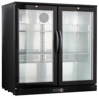 China 208L Shallow Depth 2 Swing Door Underbar Cooler For Restaurant 190W for sale