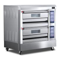 China Commercial  Two Deck 4 Tray Bakery Oven Stainless Steel Material for sale