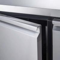 China Fan Cooling Stainless Steel Under Counter Fridge With CE 1.2m 1.5m 1.8m for sale