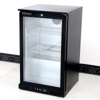 China Hotel 108L Fan Cooling Display Beer Bar Refrigerator Glass Hinge Door Back Bar Cooler for sale