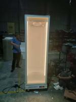 China R290 Single Door Upright Fridge Commercial Beverage Display Refrigerator for sale