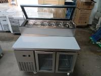 China Under Counter Salad Table Commercial Refrigeration Pizza/Sandwich Prep Table for sale