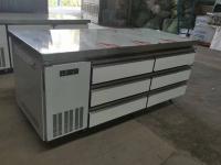 China Commercial Counter Table Chest Of 6 Drawer Stainless Steel Refrigeration Kitchen Equipment for sale