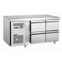 China Stainless Steel Square Cake Display Fridge With Interior Light And Air Cooling System for sale