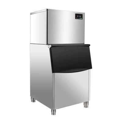 China Volume 220V Stainless Steel Ice Cube Maker ETL/NSF Certified Air Cooling System 342 Ice Cubes Tray for sale