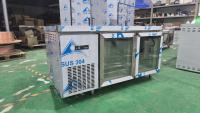 China Commercial Counter Table with Glass Door Undercounter Refrigerator for sale