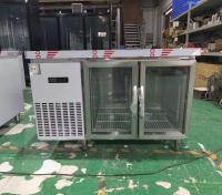 China Commercial Counter Table with Glass Door Undercounter Refrigerator for sale