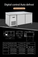 China Commercial Counter Table with Glass Door Undercounter Refrigerator for sale
