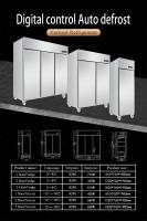 China Commercial Upright Fridge Fan Cooling Kitchen Self-close Fridge for Restaurant for sale