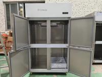 China Commercial Upright Fridge for Kitchen Fan Cooling System Stainless Steel Refrigerator for sale