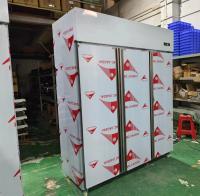 China Commercial Kitchen Upright Stainless Steel Fridge 3 Door Fridge Refrigerated for sale