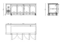 China Commercial Counter Chiller Stainless Steel Refrigerator Kitchen Workbench for sale