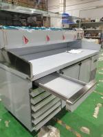 China Pizza Pre Table Refrigerator With Drawers Commercial Kitchen Salad Workbench for sale