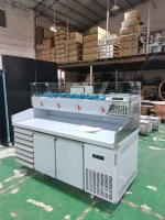 China Pizza Pre Table Refrigerator With Drawers Commercial Kitchen Salad Workbench for sale