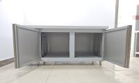 China 1.8M Undercounter Chiller Commercial Refrigerator Workbench For Kitchen Stainless Steel Table for sale