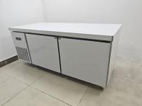 China 1.8M Undercounter Chiller Commercial Refrigerator Workbench For Kitchen Stainless Steel Table for sale