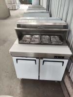 China American Type Salad Counter Table Commercial Sandwich / Salad Refrigerator Stainless Steel Kitchen Equipment for sale