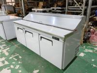 China American Type Salad Counter Table Commercial Sandwich / Salad Refrigerator Stainless Steel Kitchen Equipment for sale