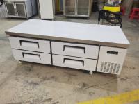 China Commercial Drawers Counter Top 4-drawer Under Counter Kitchen Workbench Refrigerator for sale