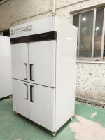 China Commercial 4-door Upright Freezer Stainless Steel Reach-in Freezer Bakery Refrigerator with Trays for sale