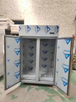China Commercial 2 Doors Upright Chiller Stainless Steel 304 Kitchen Fridge for sale