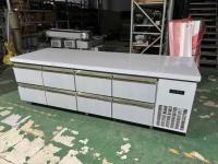 China Commercial 8-Drawers Counter Table Under Counter Kitchen Workbench Refrigerator for sale