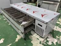 China Commercial 8-Drawers Counter Table Under Counter Kitchen Workbench Refrigerator for sale
