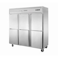 China LED digital display Air Cooling 6 Door Upright Freezer for sale