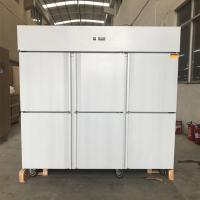 China LED digital display Air Cooling 6 Door Upright Freezer for sale