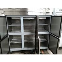 China LED digital display Air Cooling 6 Door Upright Freezer for sale
