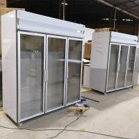 China Air Cooling 650W 3 Door Upright Glass Door Chiller for sale