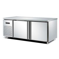 China 2 Door 1.8m Commercial Stainless Steel Refrigerator Freezer for sale