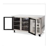 China Stainless Steel Fan Cooling 2 Door Undercounter Chiller for sale