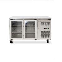 China Stainless Steel Fan Cooling 2 Door Undercounter Chiller for sale