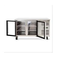 China Stainless Steel Fan Cooling 2 Door Undercounter Chiller for sale