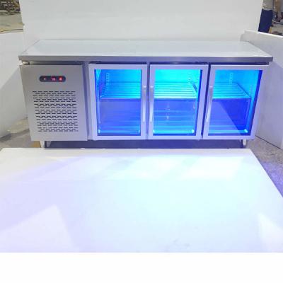 China CE 550L Commercial Stainless Steel Refrigerator Freezer for sale