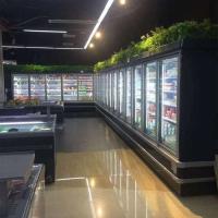 China Vertical 1250L Supermarket Refrigeration Equipments for sale