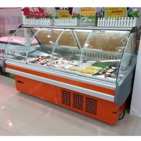 China Curved Glass 2m Supermarket Refrigeration Equipments for sale