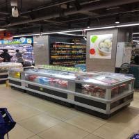 China Top Open Commercial Deep Fridge For Display Frozen Food for sale